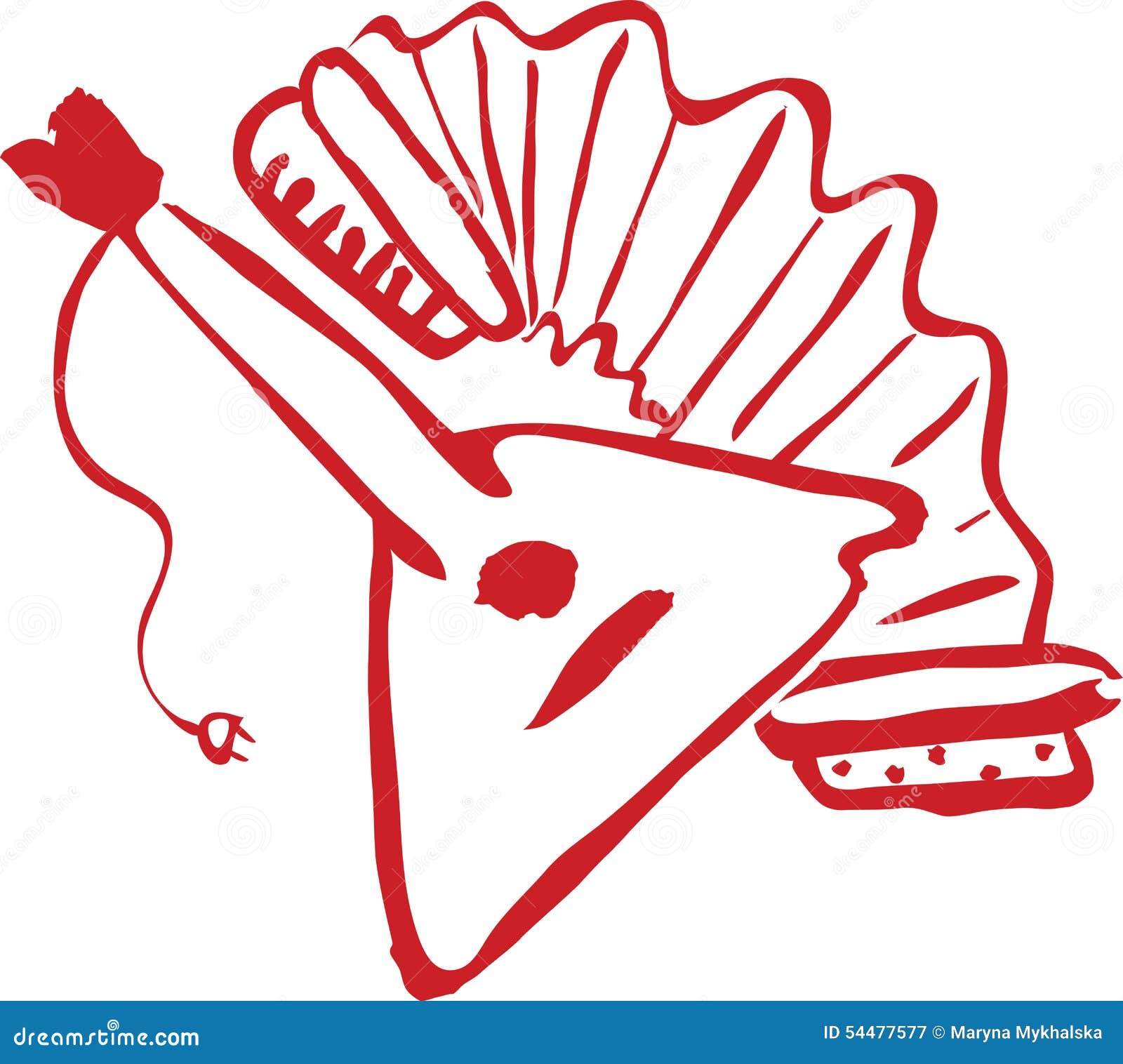 Russian Musical Instruments Stock Vector - Illustration of hobbies ...