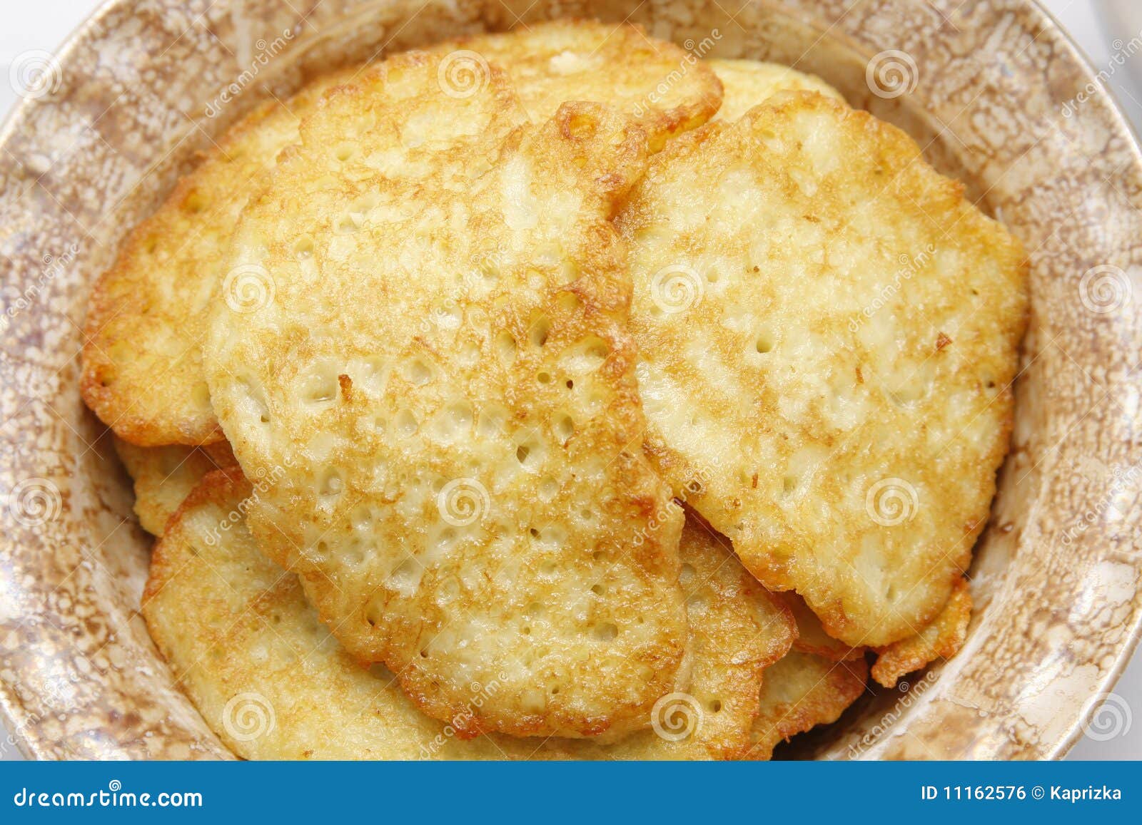 Russian National Dish - Potato Pancakes Stock Photo - Image of snack ...