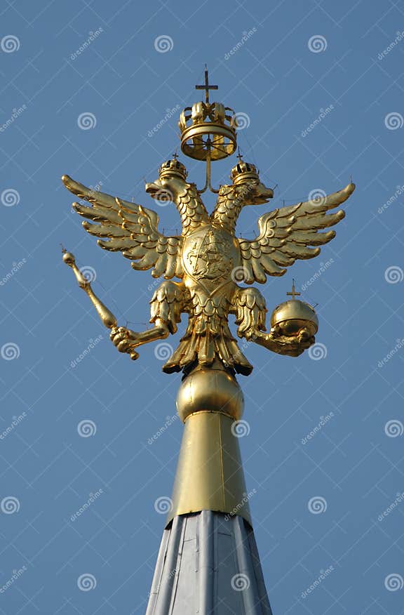 Russian National Emblem stock image. Image of dynasty, gold - 525613