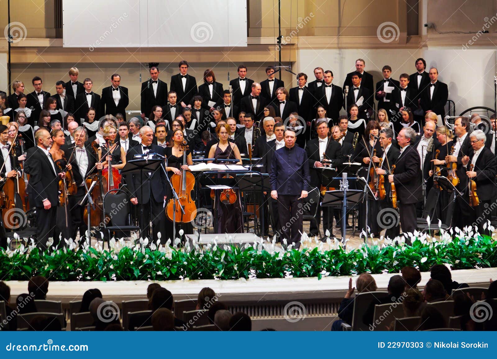 Russian National Orchestra editorial stock photo. Image of drama - 22970303