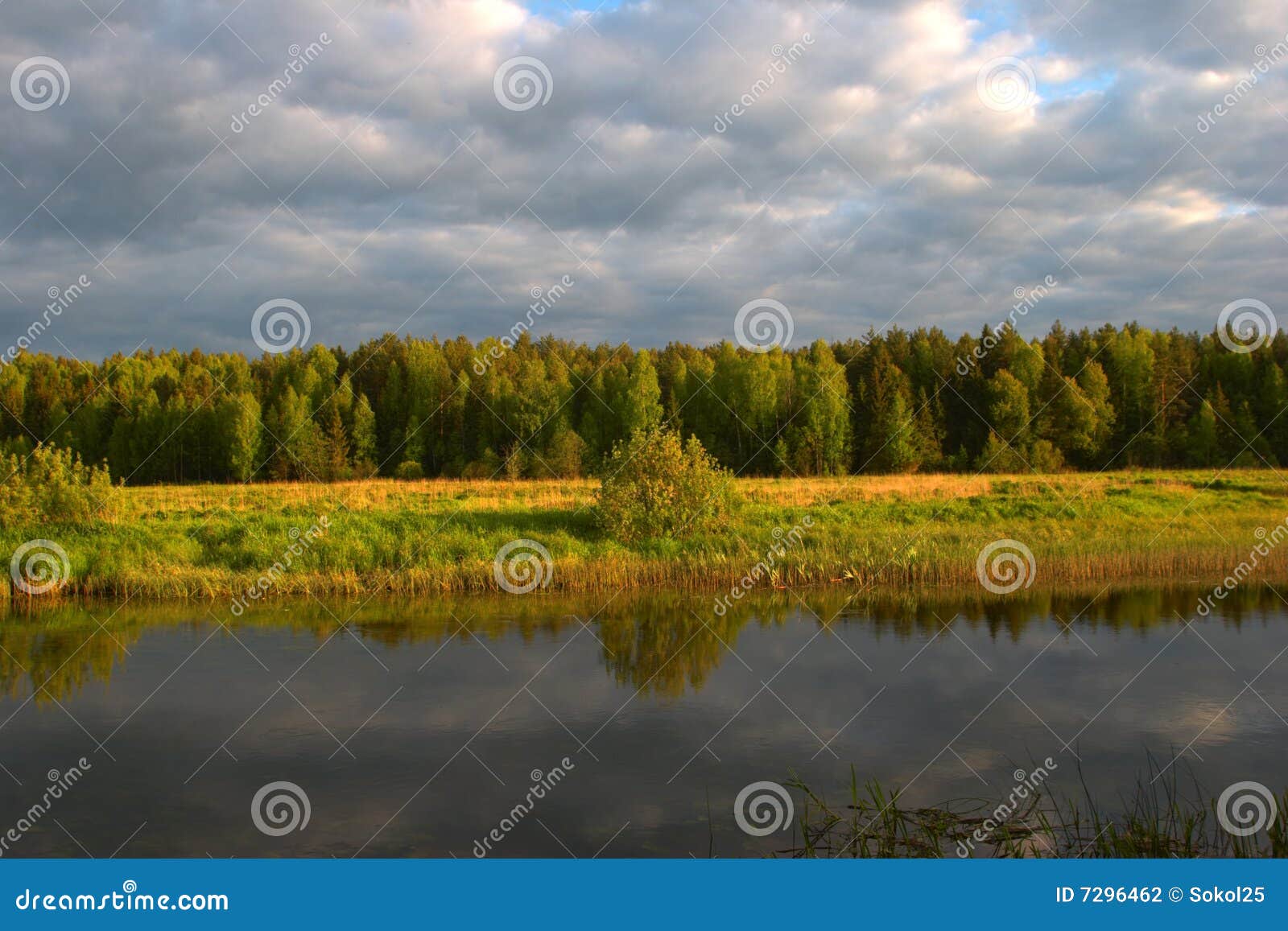 Russian nature stock photo. Image of landscape, sunset - 7296462