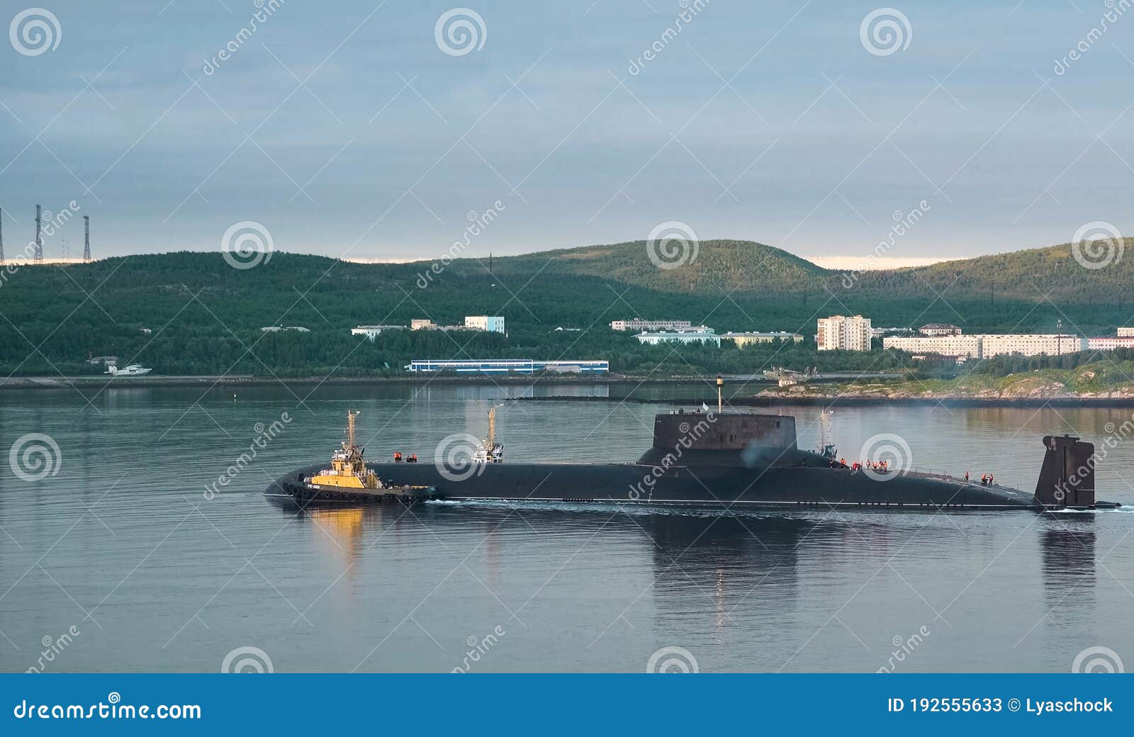 Russian Nuclear Submarine Dmitry Donskoy Stock Image - Image of ...