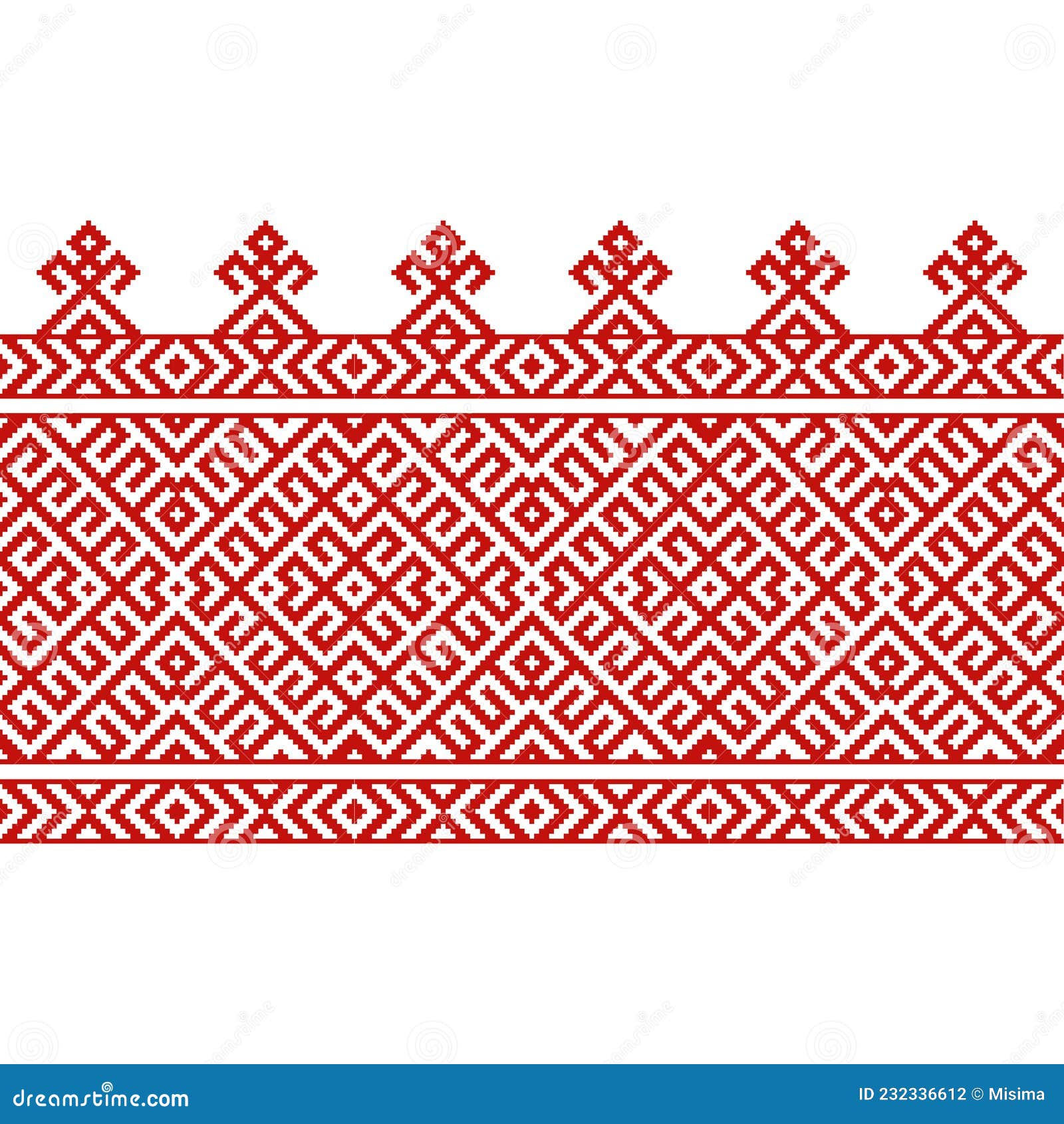 Russian Old Embroidery and Pattern Stock Vector - Illustration of ...