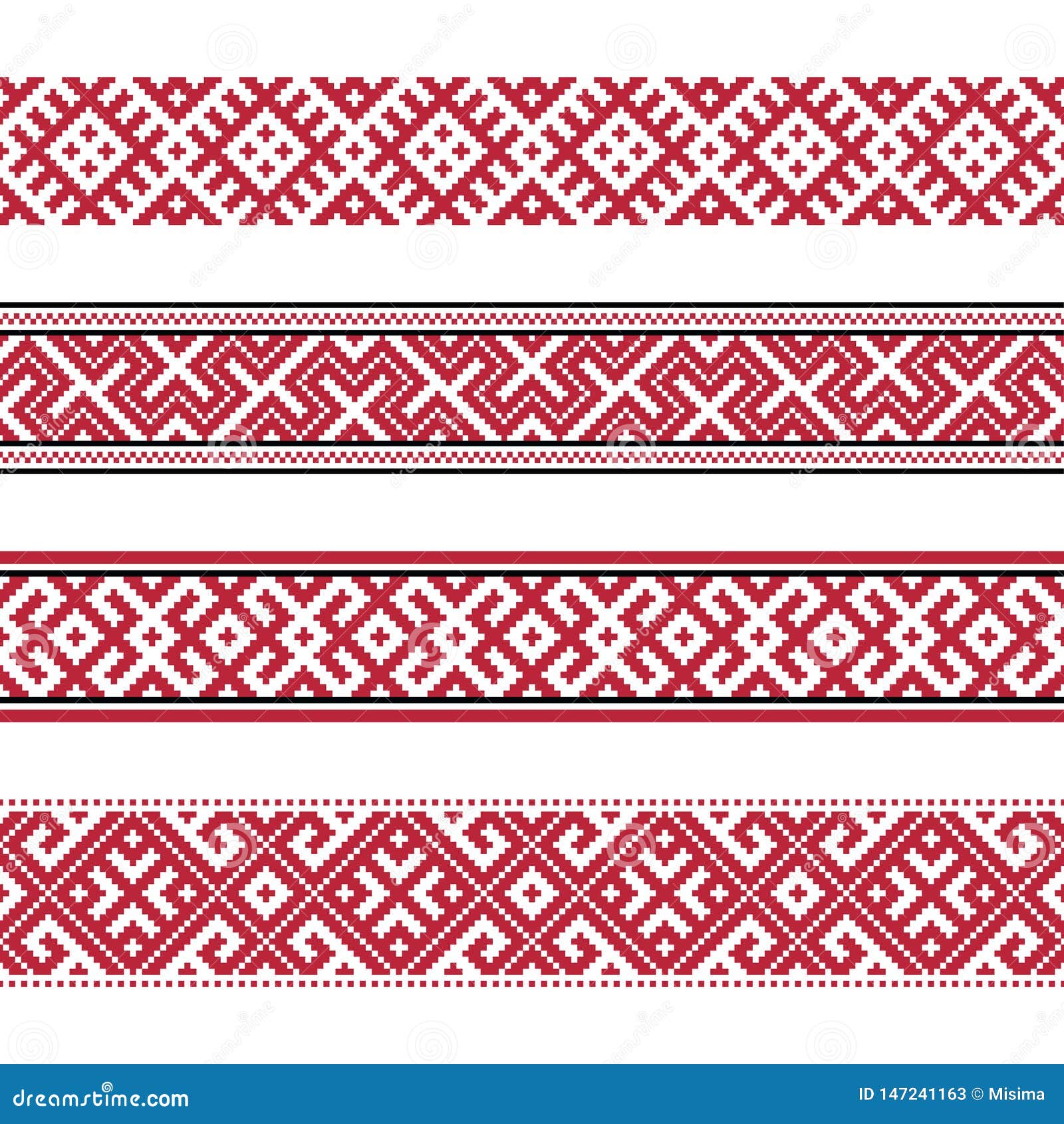 Russian Old Embroidery and Patterns Stock Vector - Illustration of ...