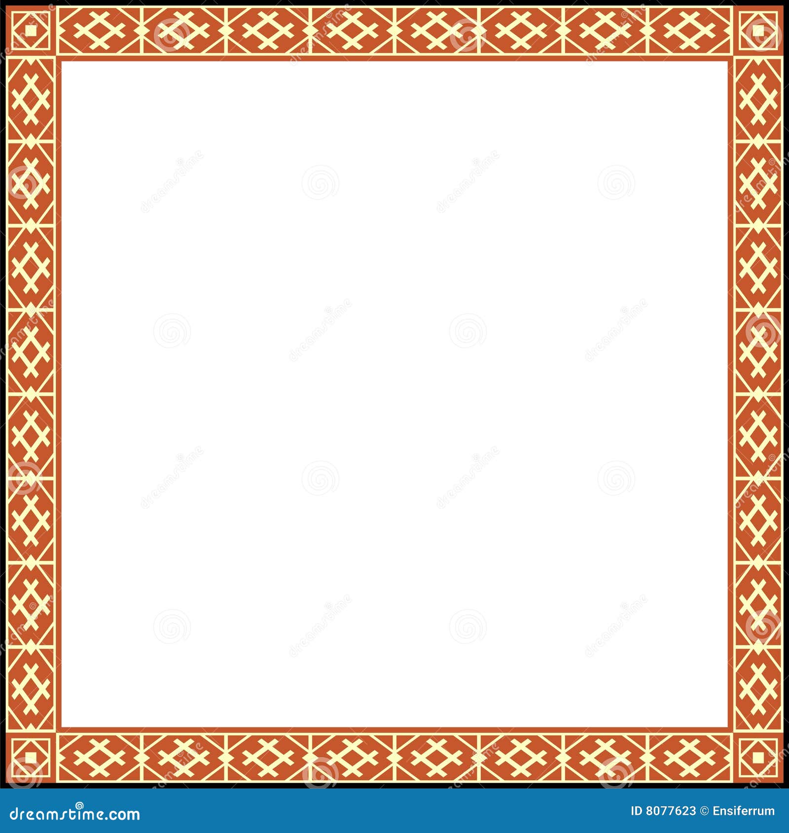 Russian ornamental frame stock vector. Illustration of traditional ...