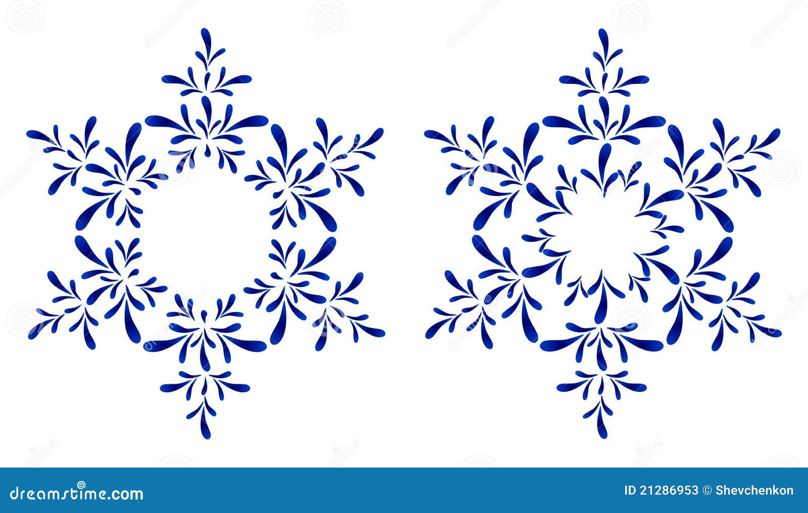 Russian Ornaments. New Year S Snowflake. Stock Vector - Illustration of ...
