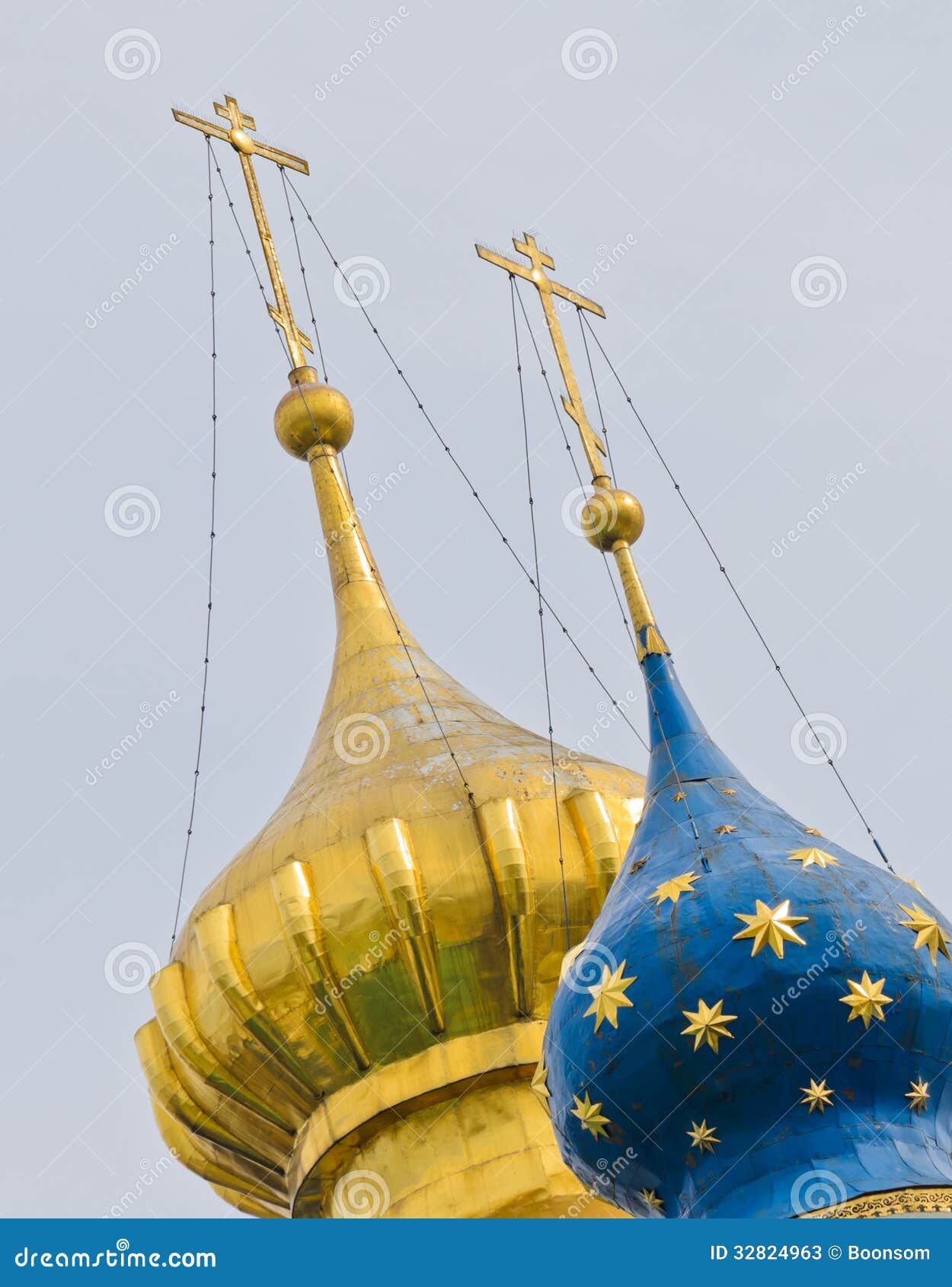 Russian Orthodox domes stock image. Image of dome, orthodox - 32824963