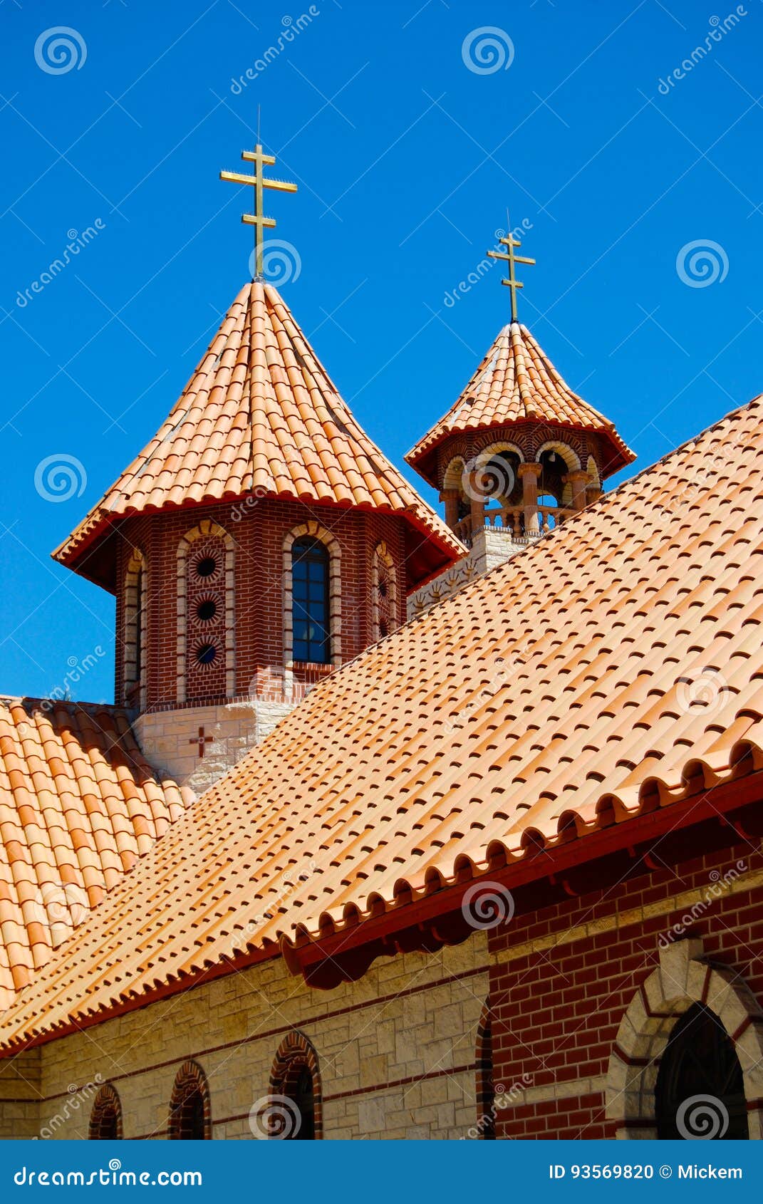 Russian Orthodox Monastery Roof Top Stock Photo - Image of castle ...
