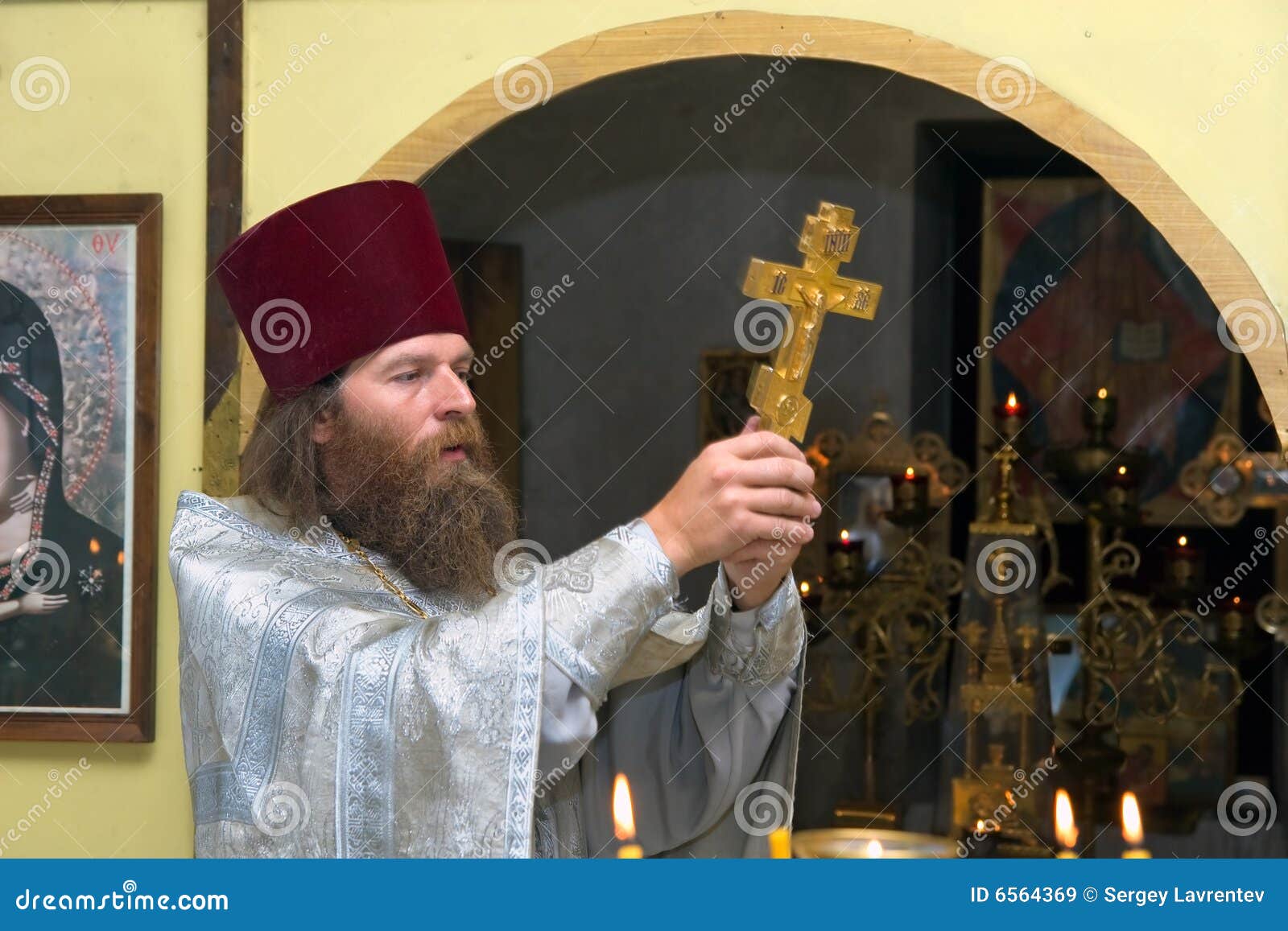 The Russian Orthodox Priest Stock Image - Image of priesthood ...