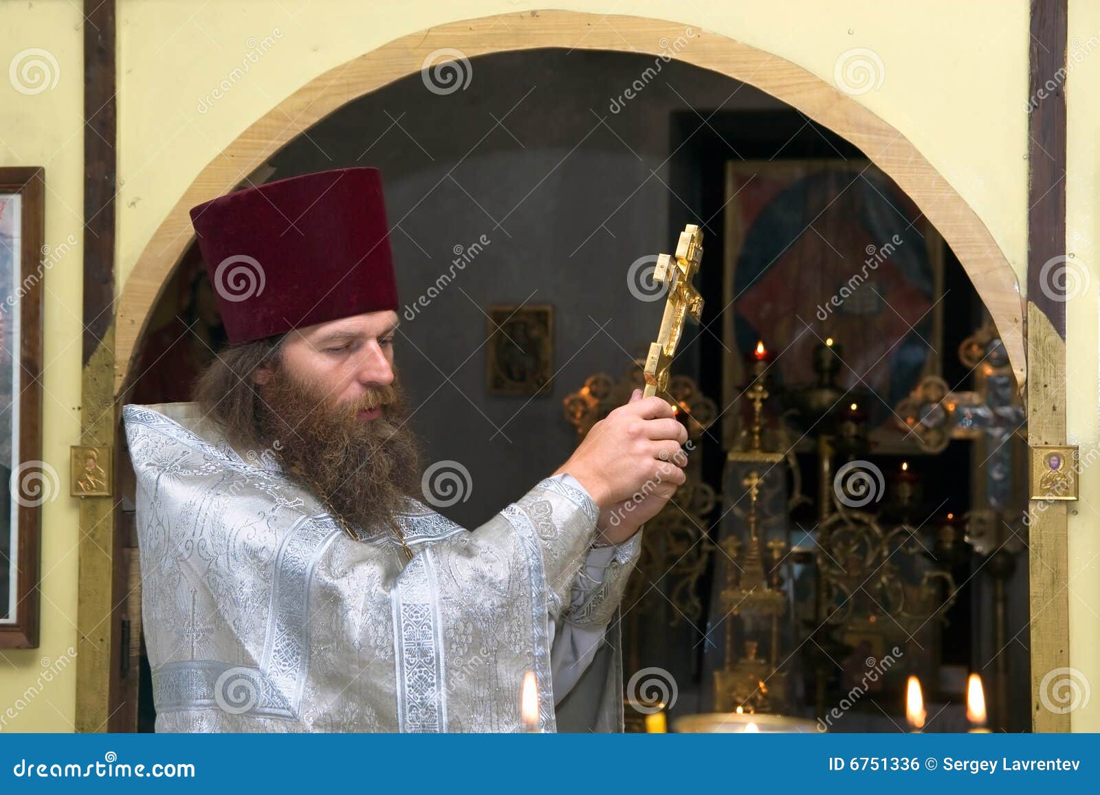 The Russian Orthodox Priest Stock Photo - Image of traditional, beard ...