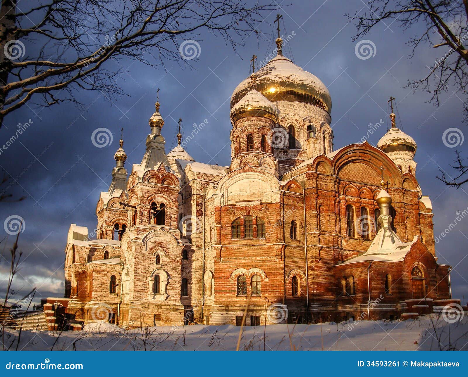 Russian Orthodoxy Monastery Stock Image - Image of christianity, brick ...