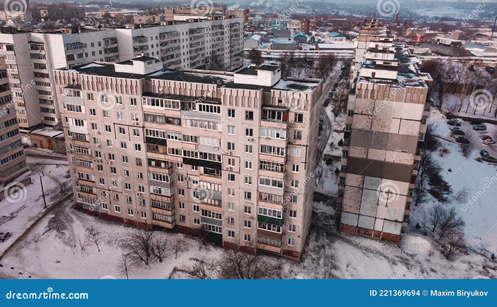 Russian panel house stock photo. Image of stadium, city - 221369694