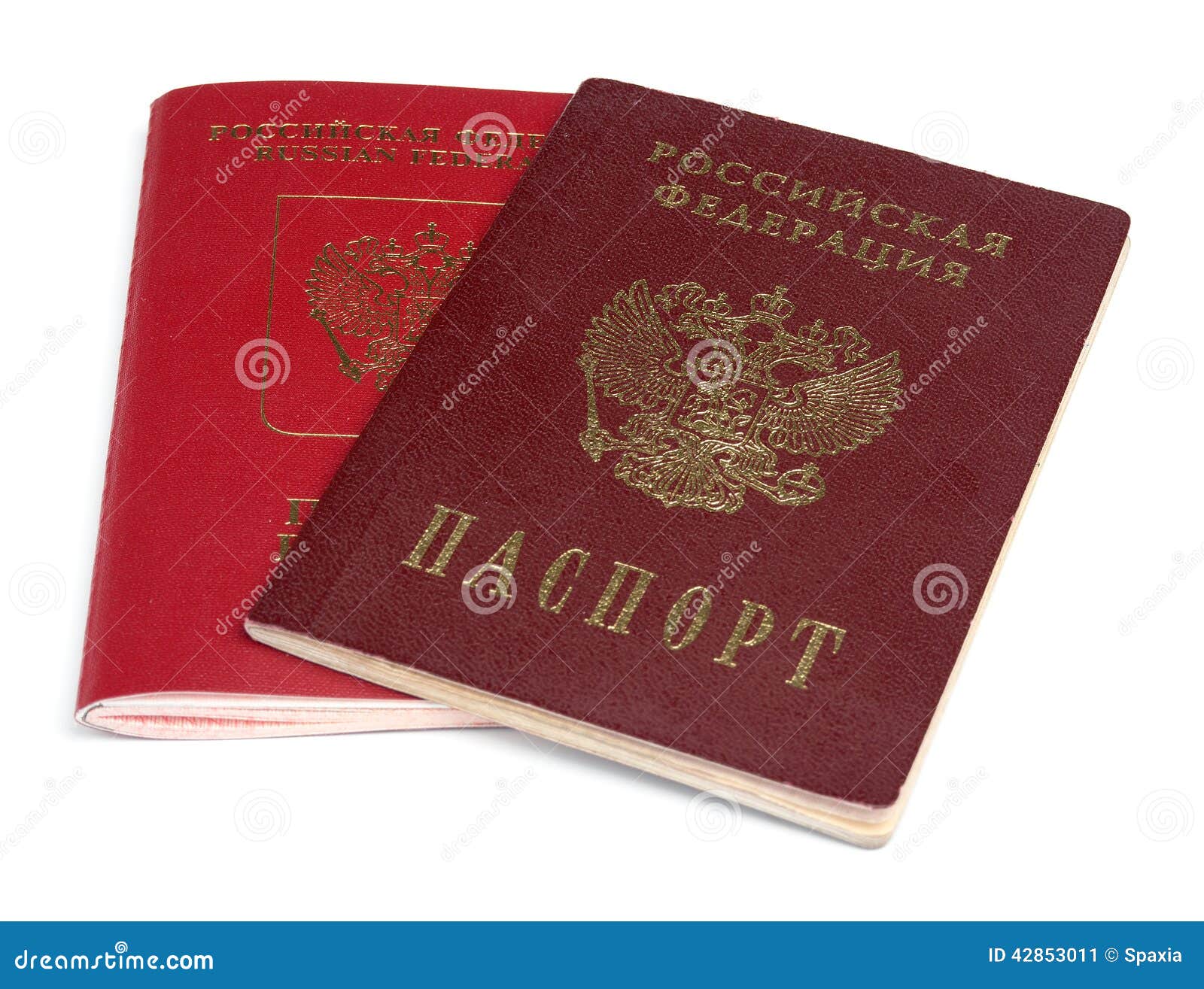 Russian passports stock image. Image of official, identification - 42853011
