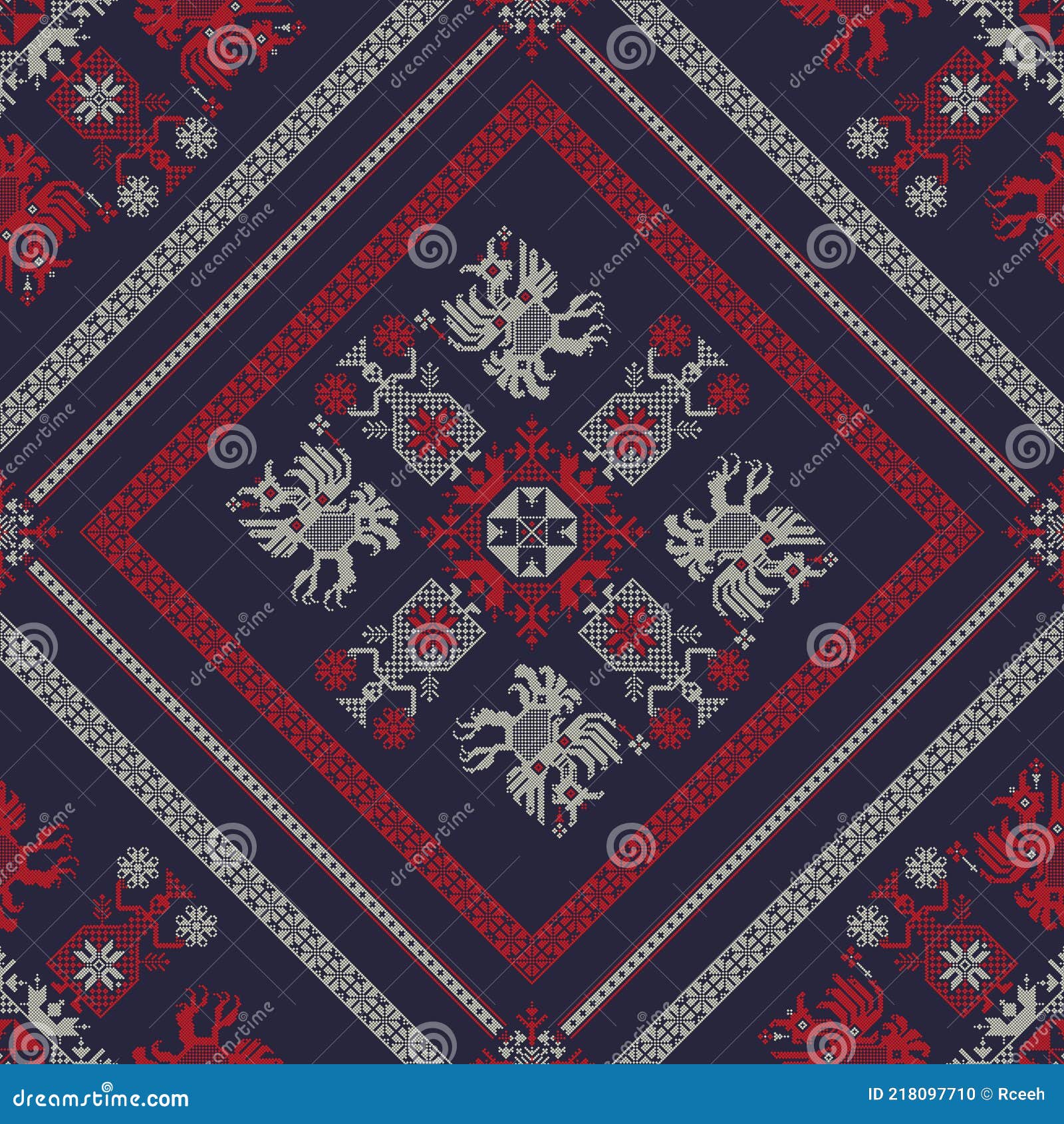 Russian pattern 8 stock vector. Illustration of abstract - 218097710