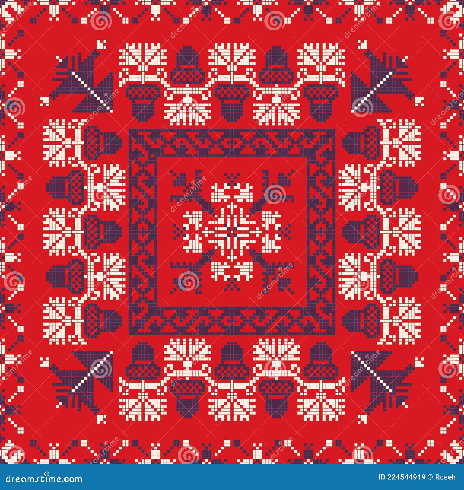 Russian pattern 77 stock vector. Illustration of print - 224544919