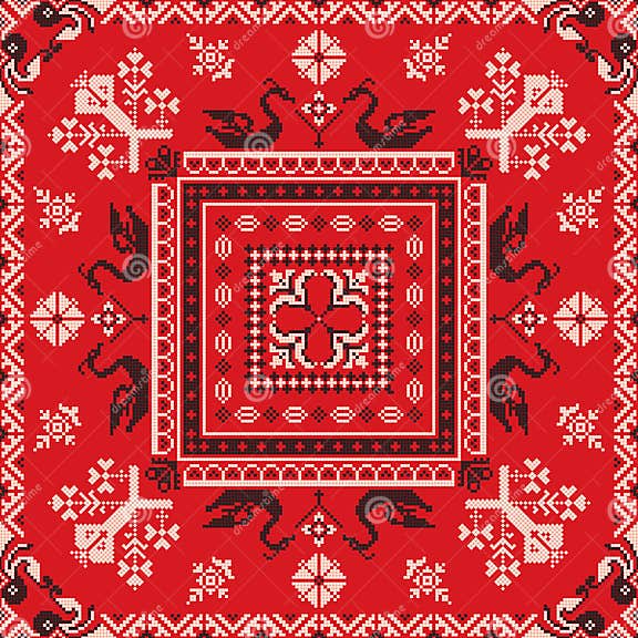 Russian pattern 80 stock vector. Illustration of pattern - 224544934