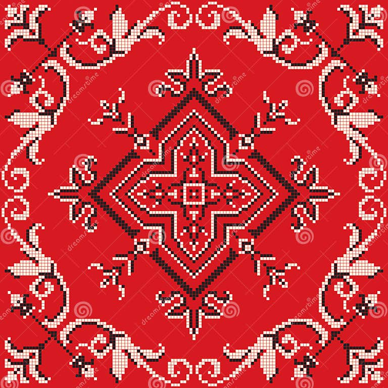 Russian pattern 93 stock vector. Illustration of abstract - 224544972