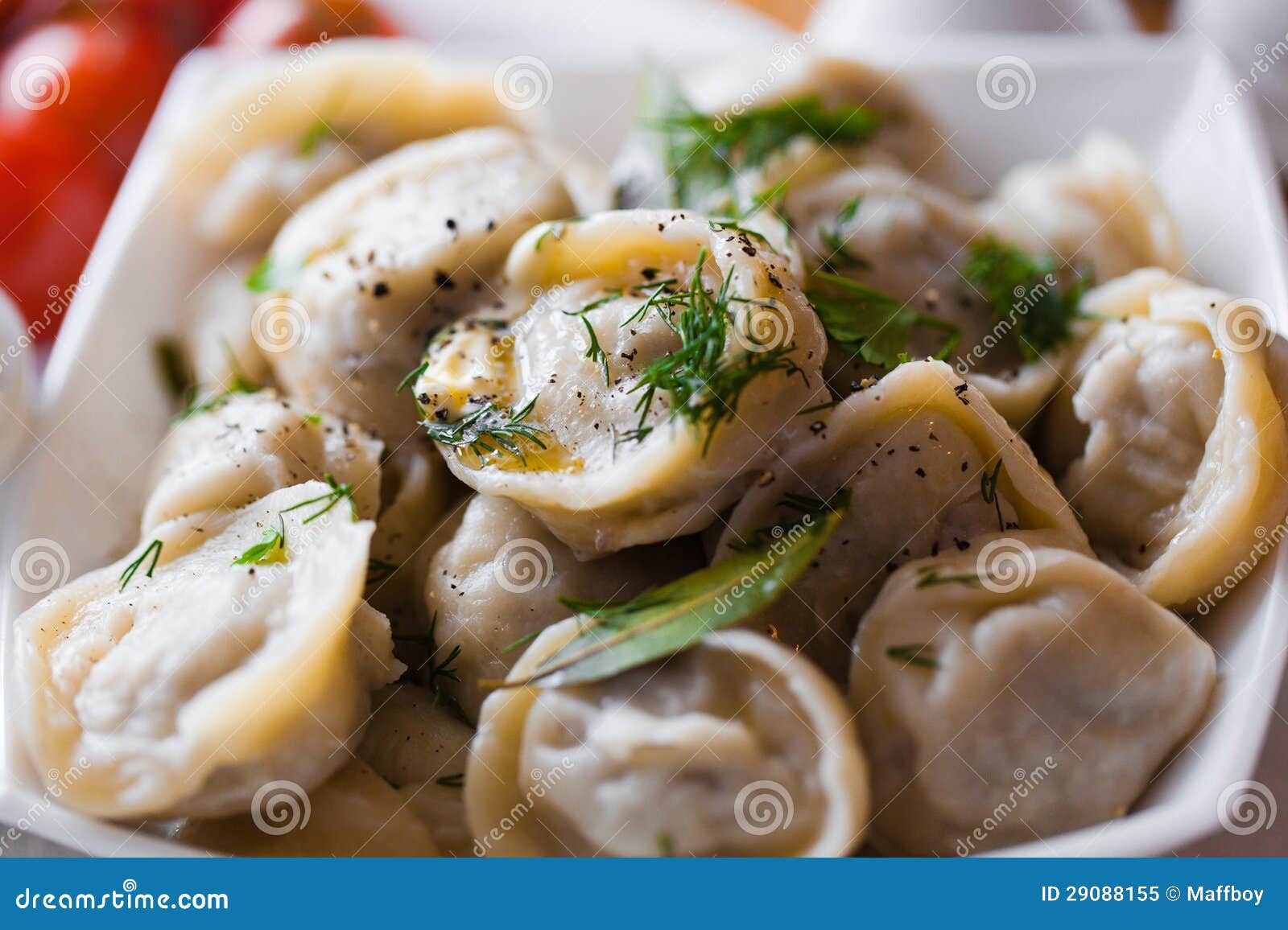Russian pelmeni stock image. Image of pork, dish, homemade - 29088155