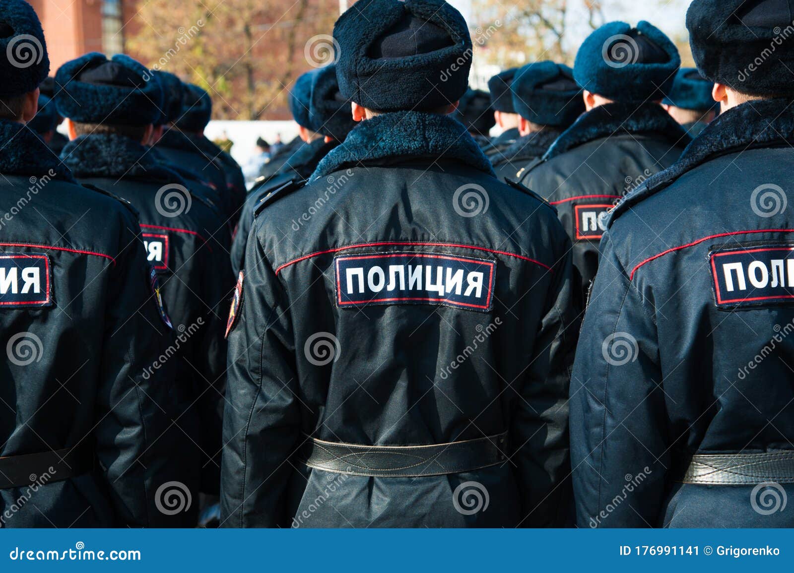 Russian Police Officers in Uniform Editorial Photo - Image of male ...