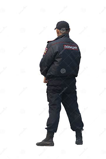 Russian policeman stock photo. Image of traditional, back - 40604018