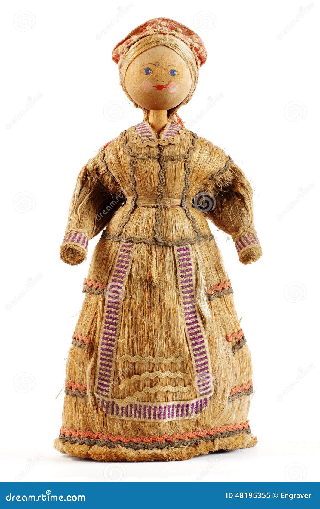 Russian puppet vintage stock image. Image of fiber, crafts - 48195355