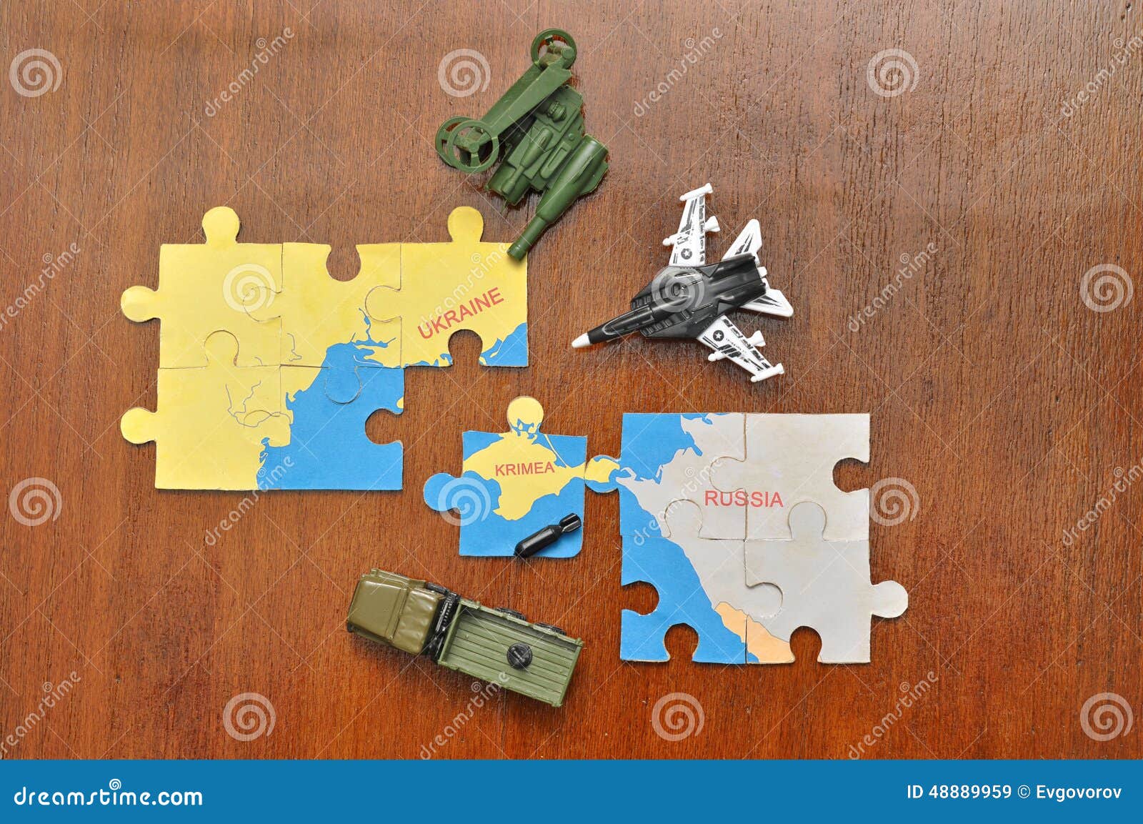 Russian Puzzles with Annexation of the Crimea Editorial Stock Image ...