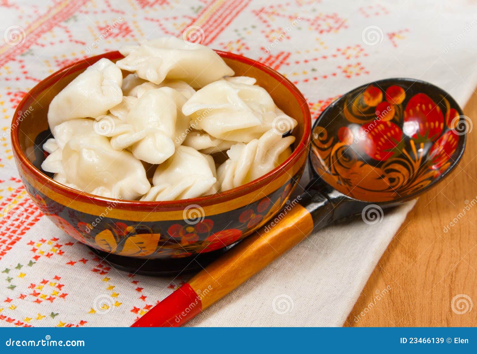 Tradicional Russian Ravioli with Meat ( Pelmeni Stock Image - Image of ...