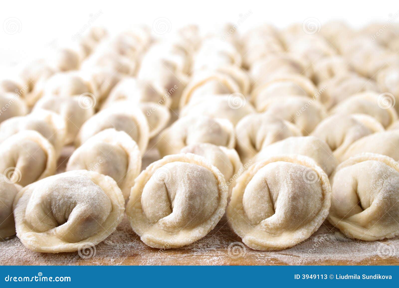 Russian Ravioli stock image. Image of close, cold, alimentation - 3949113
