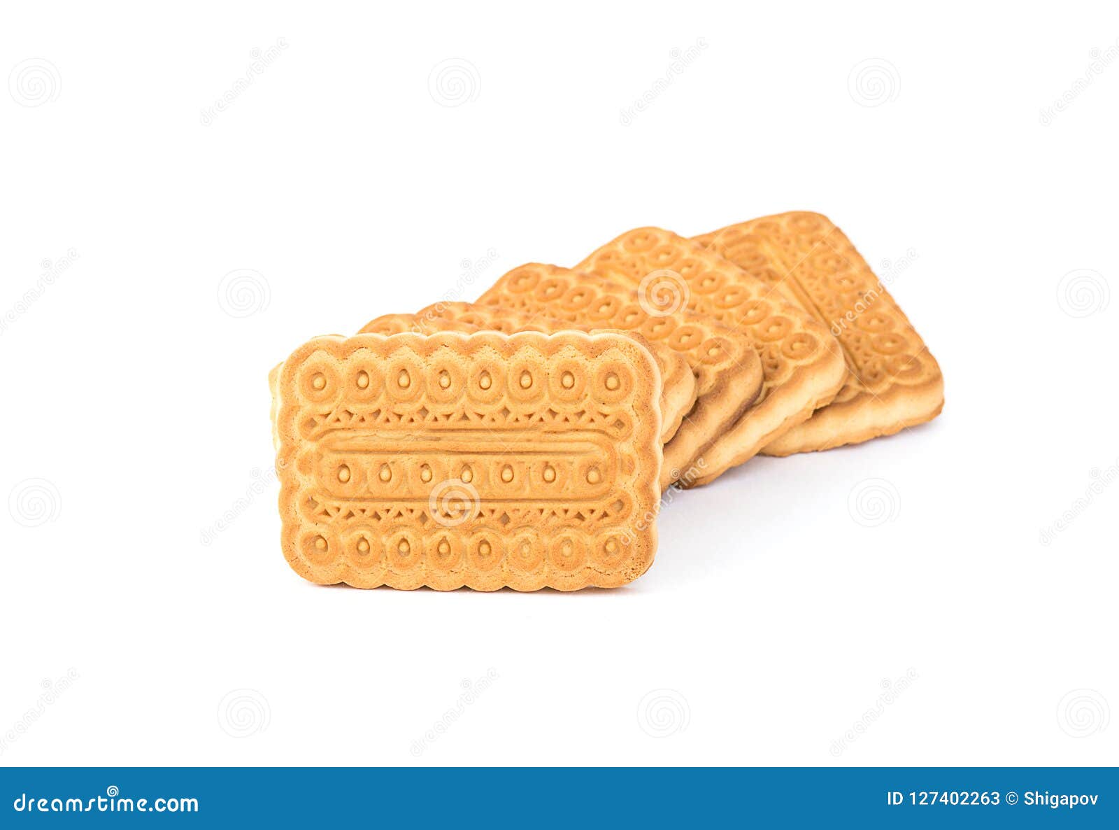 Russian Rectangular Biscuits. Stock Image - Image of food, close: 127402263
