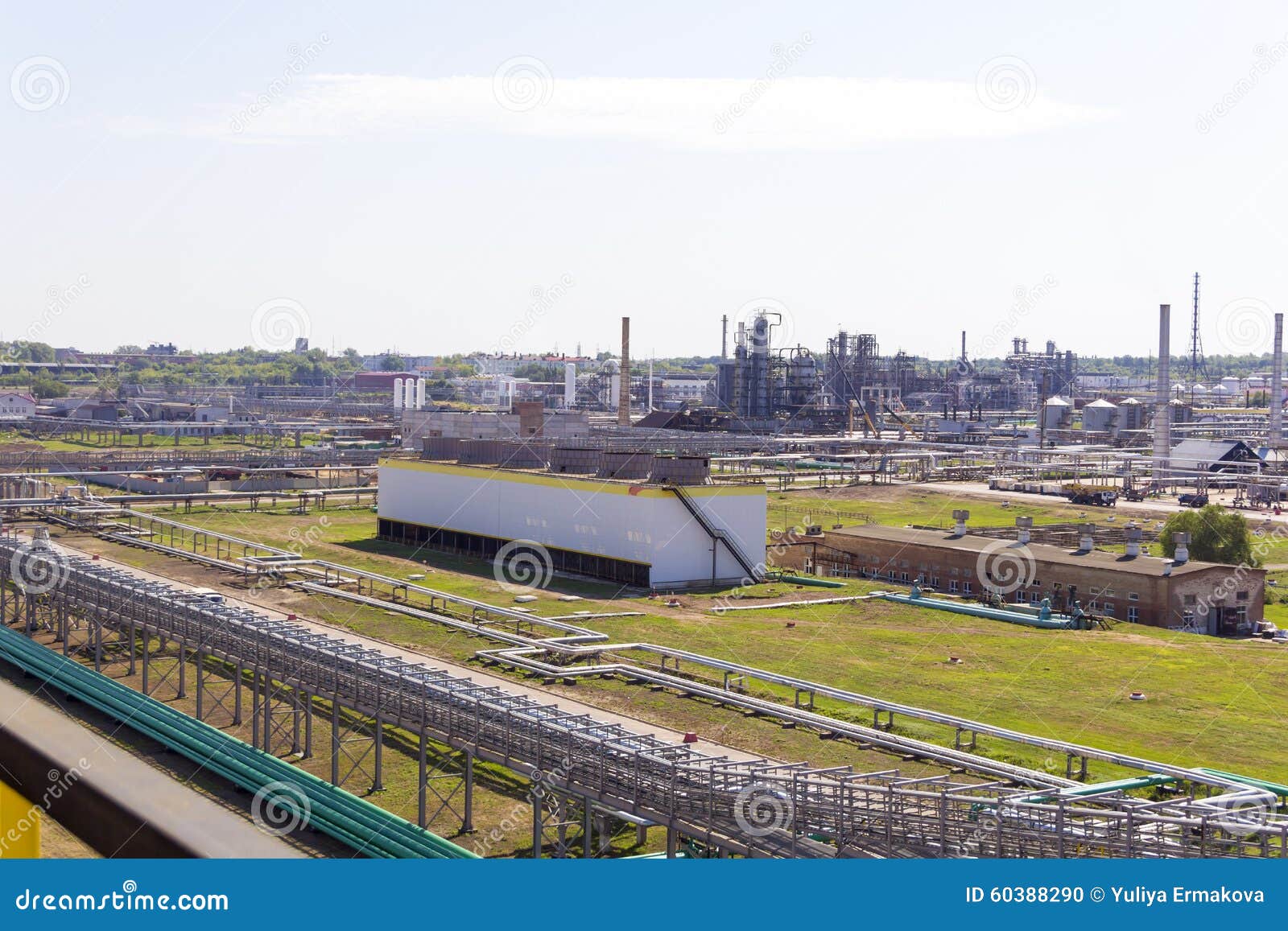 Russian Refinery Complex at Summer Daylight Stock Photo - Image of ...