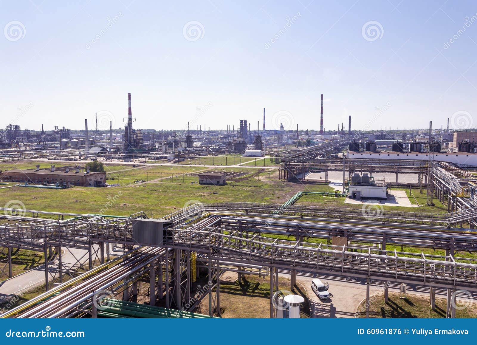 Russian Refinery Complex at Summer Daylight Stock Photo - Image of ...
