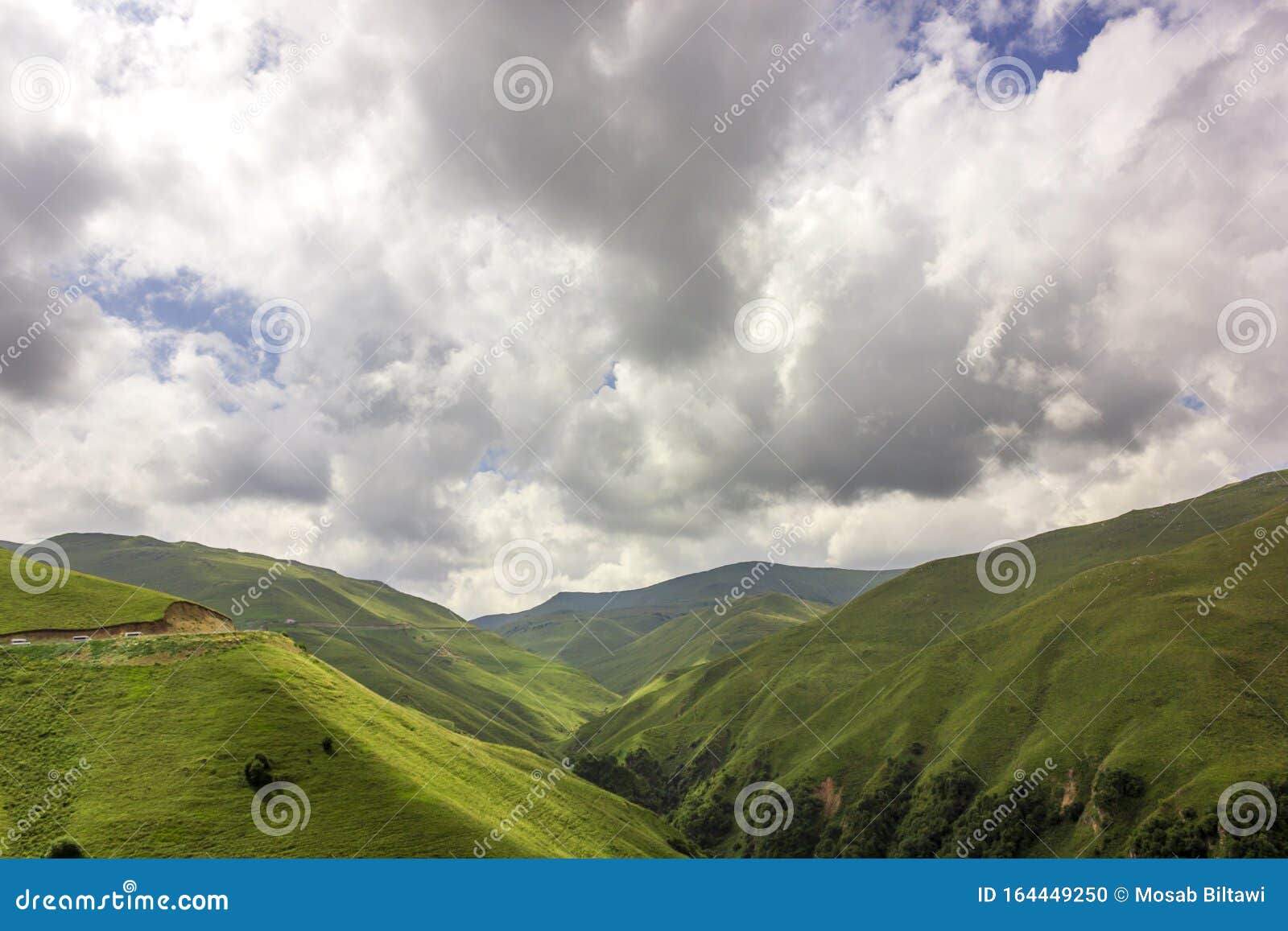 Russian Region, Chechen Republic, Caucasus Mountains Stock Photo ...