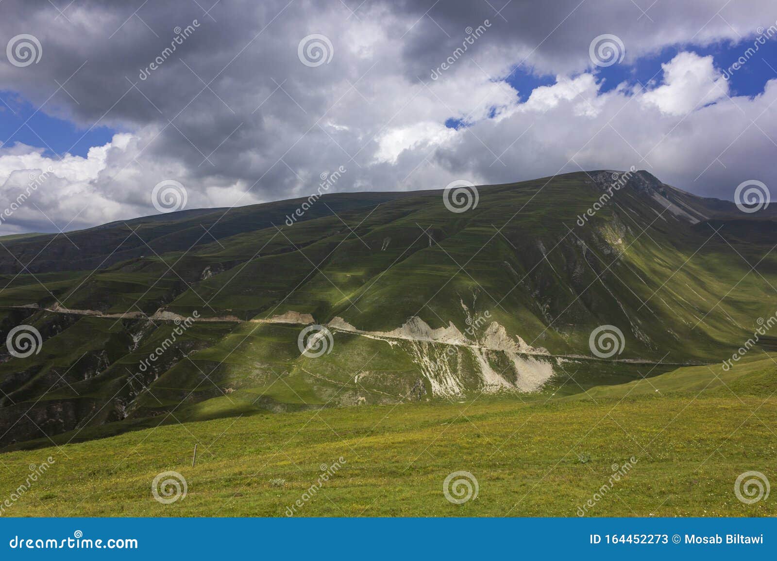 Russian Region, Chechen Republic, Caucasus Mountains Stock Image ...