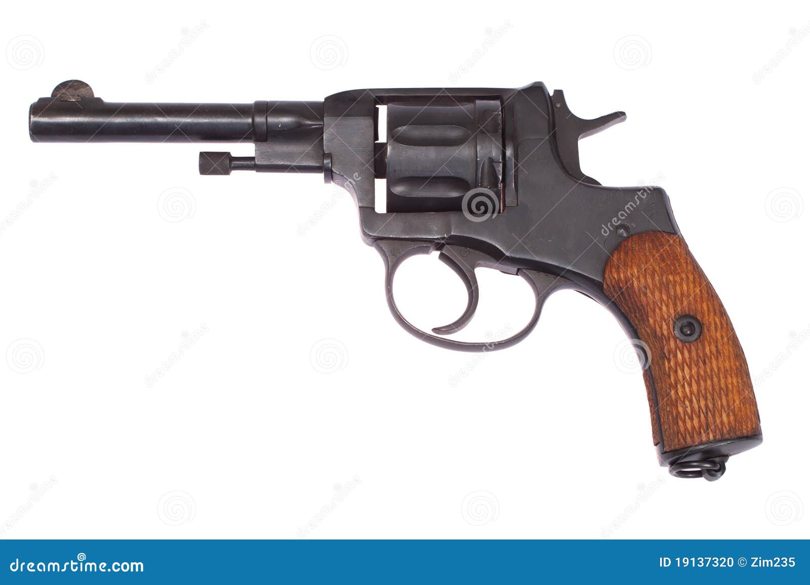 Russian Revolver (Nagant M1895 Revolver) Stock Image | CartoonDealer ...