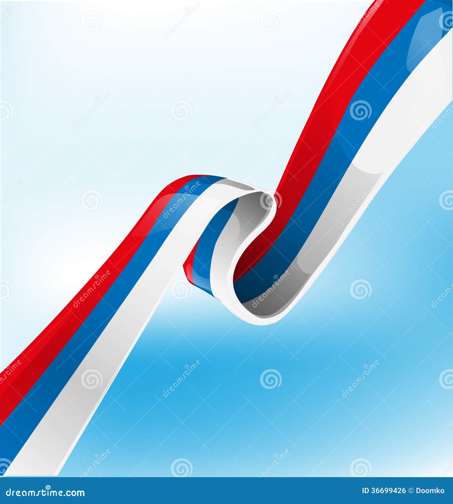 Russian ribbon flag stock vector. Illustration of inspiration - 36699426