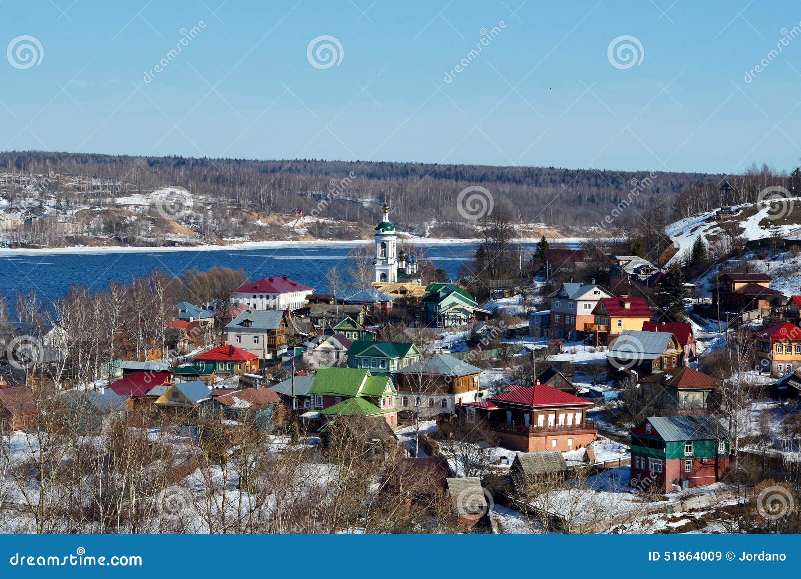 Russian River Valley town stock image. Image of volga - 51864009