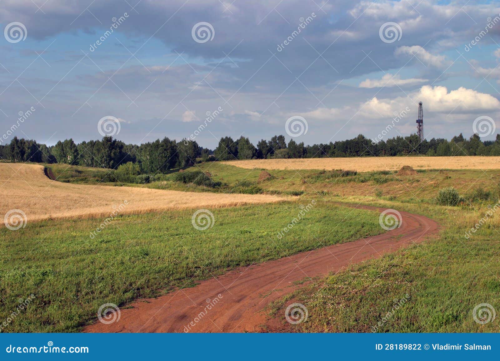 Russian roads stock photo. Image of landscape, yellow - 28189822