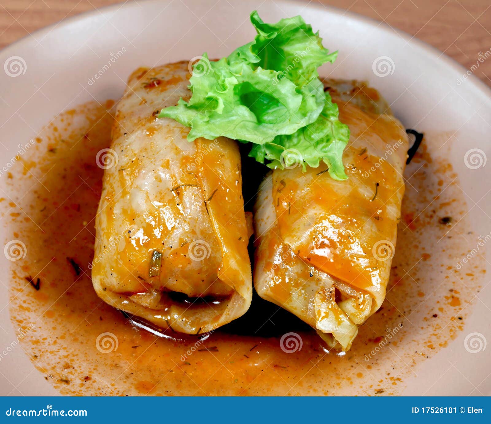 Russian Rolls - Goloubets Of Cabbage And Meat Stock Image - Image: 17526101