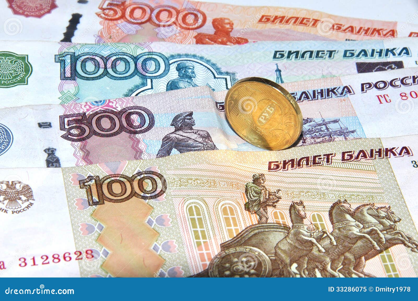 Russian roubles stock image. Image of rich, change, money - 33286075