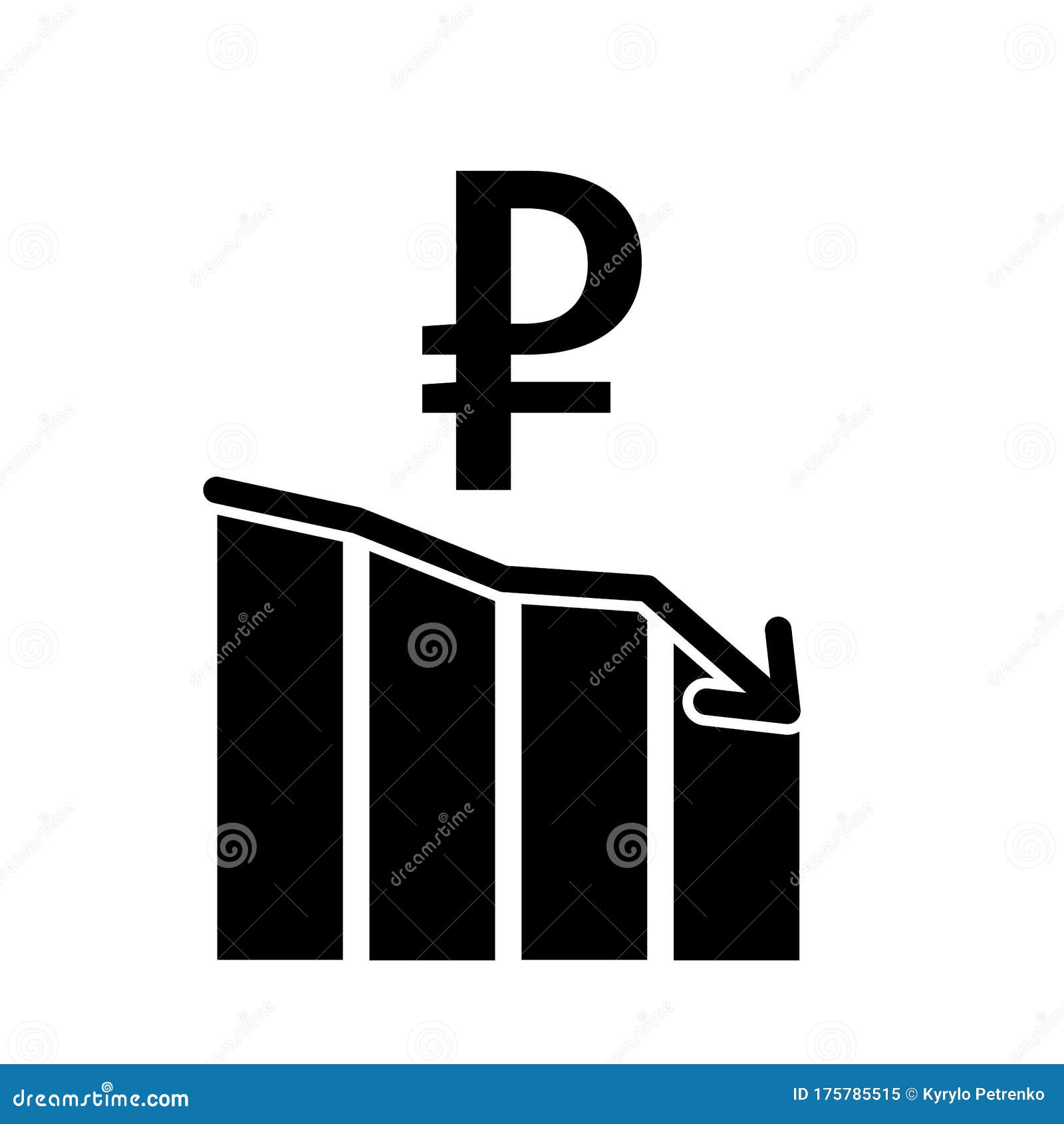 Inflation Symbol With A Growing Pricing Curve And Percentage Symbol ...