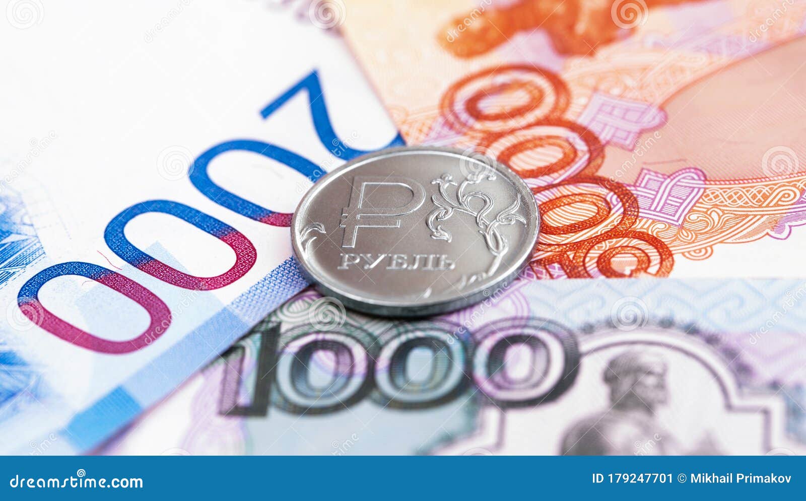 Russian Ruble on Russian Rubles One, Two and Five Thousand Rubles ...