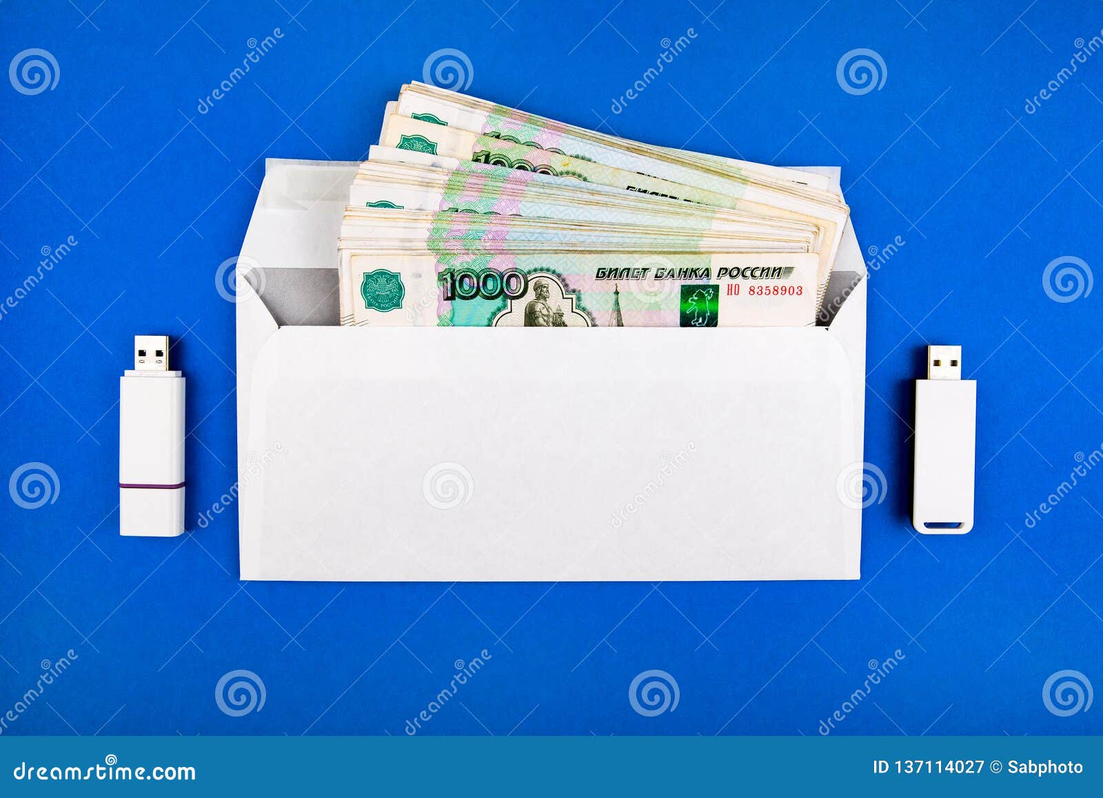 Russian Rubles and USB Drives Stock Image - Image of crime, finance ...