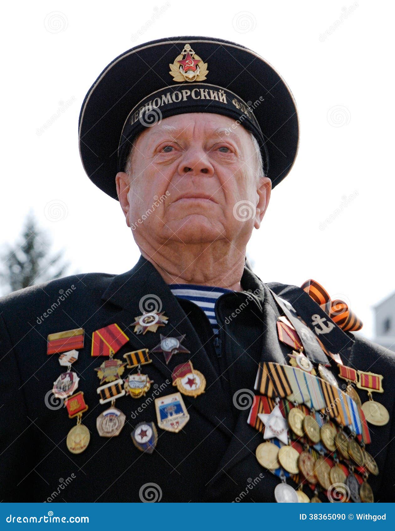 Russian Sailor Veteran of WWII Editorial Image - Image of senior ...