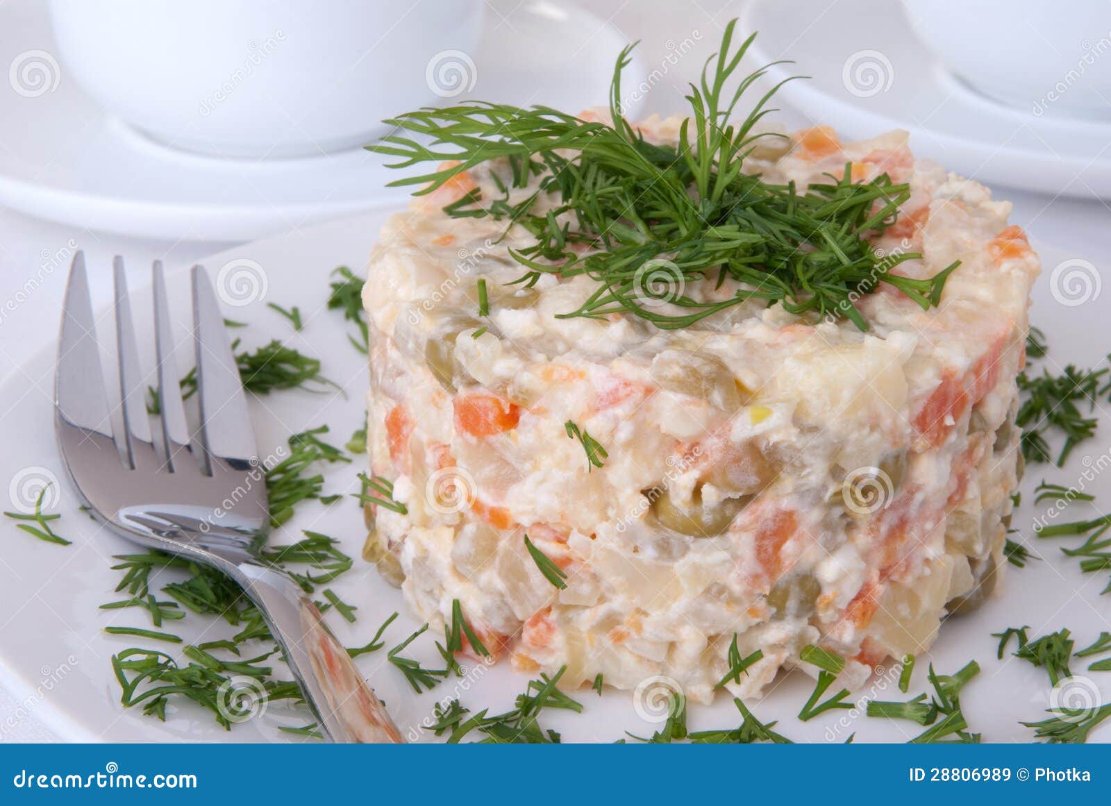Russian salad stock image. Image of food, dinner, lunch - 28806989