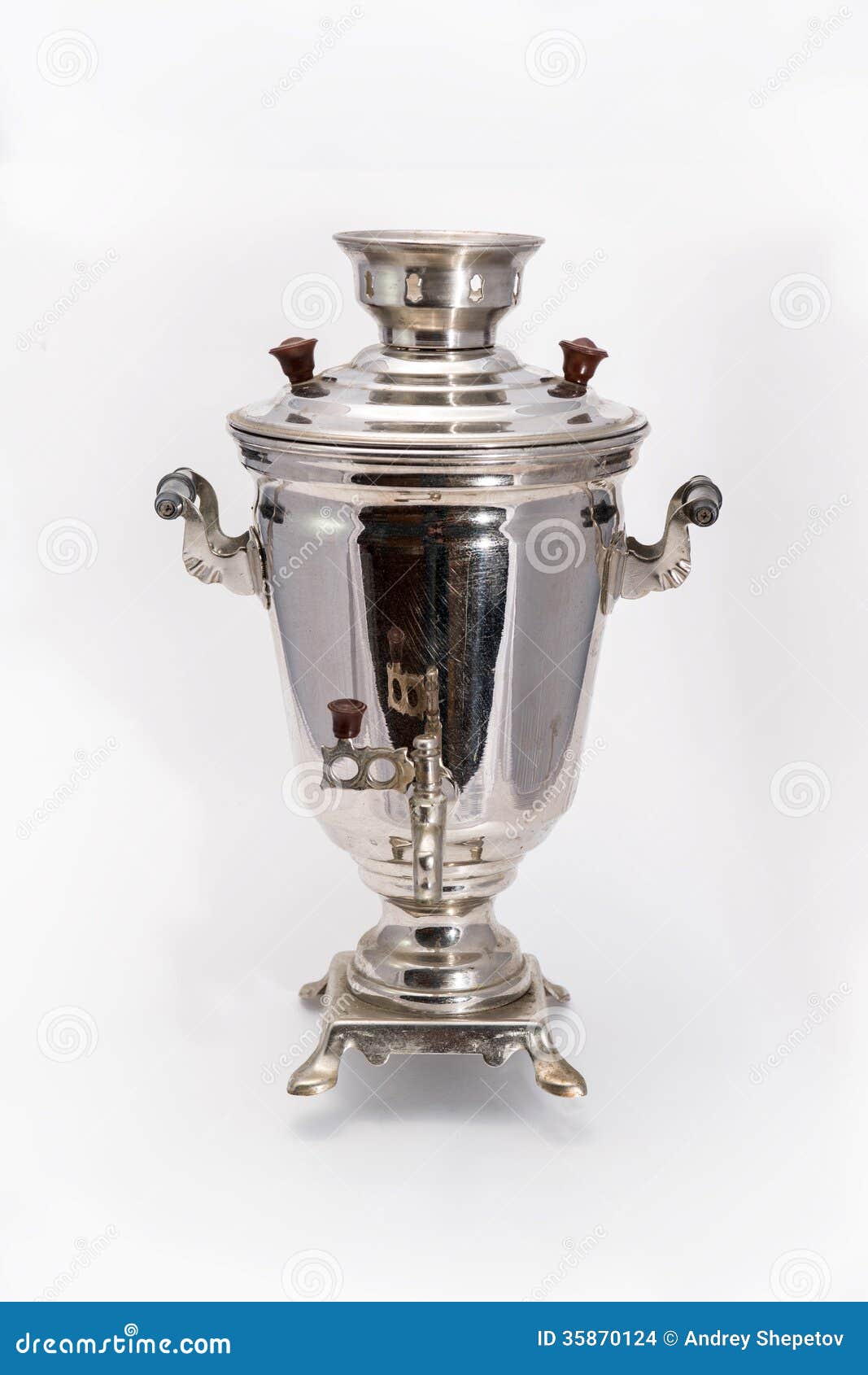 Russian samovar stock photo. Image of white, heating - 35870124