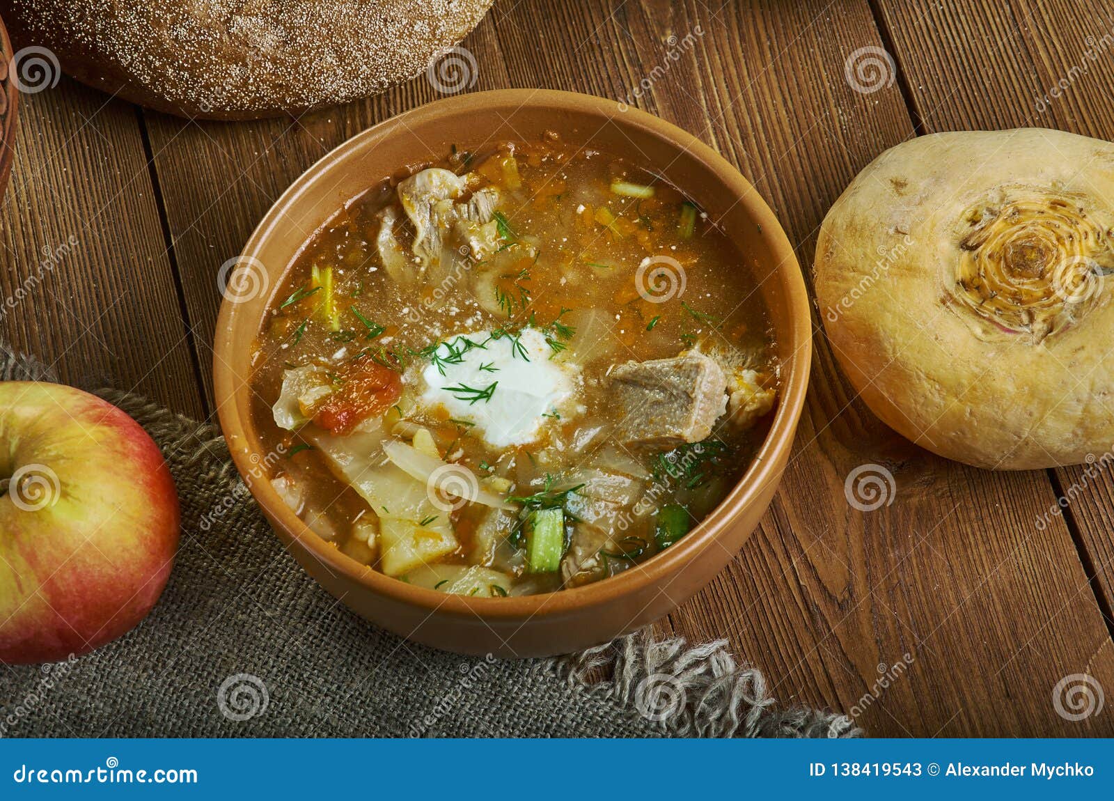 Russian Shchi stock image. Image of broth, healthy, national - 138419543