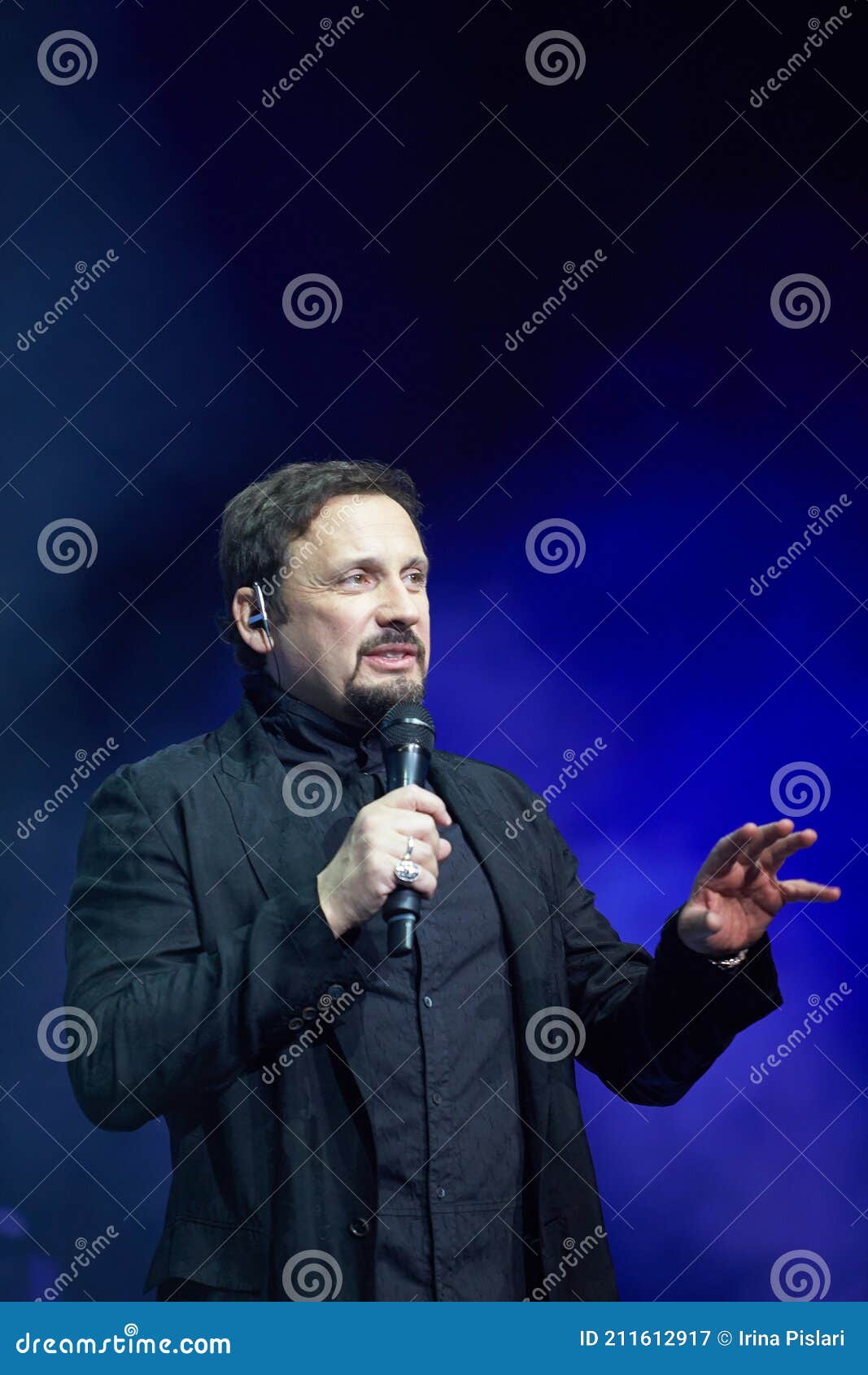 Russian Singer Stas Mihailov Sings On Stage. Editorial Photo ...