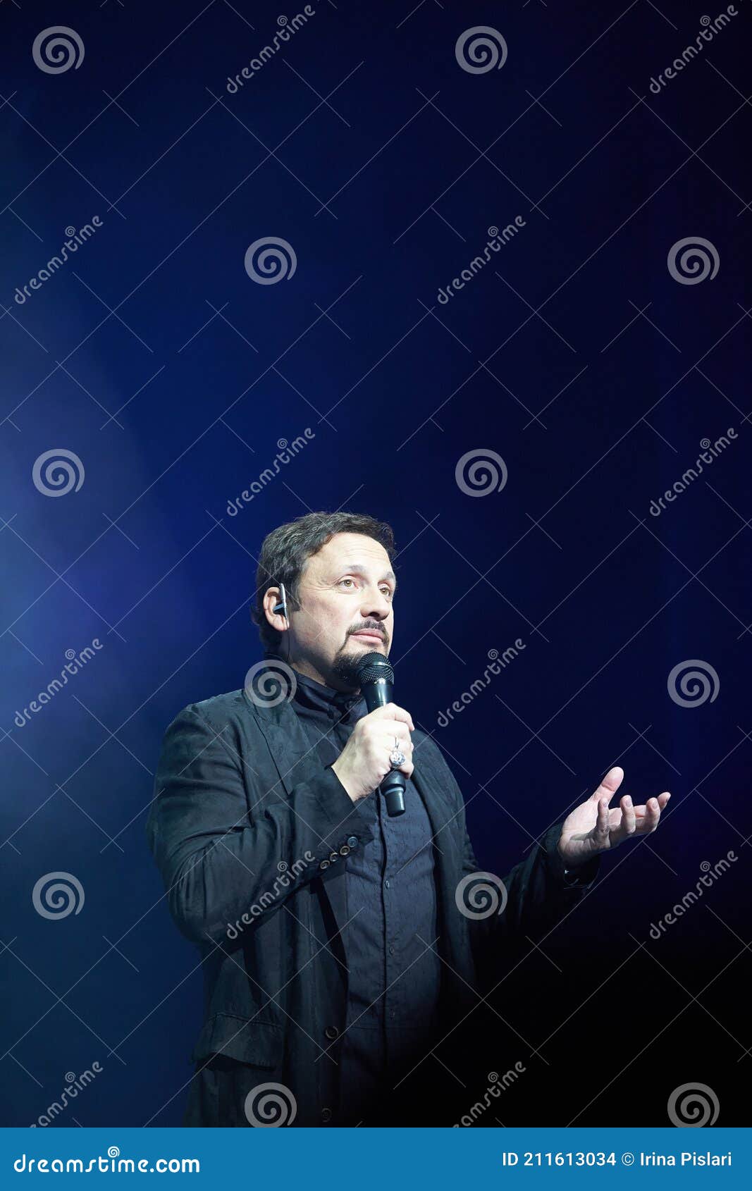 Russian Singer Stas Mihailov Sings on Stage. Editorial Stock Image ...