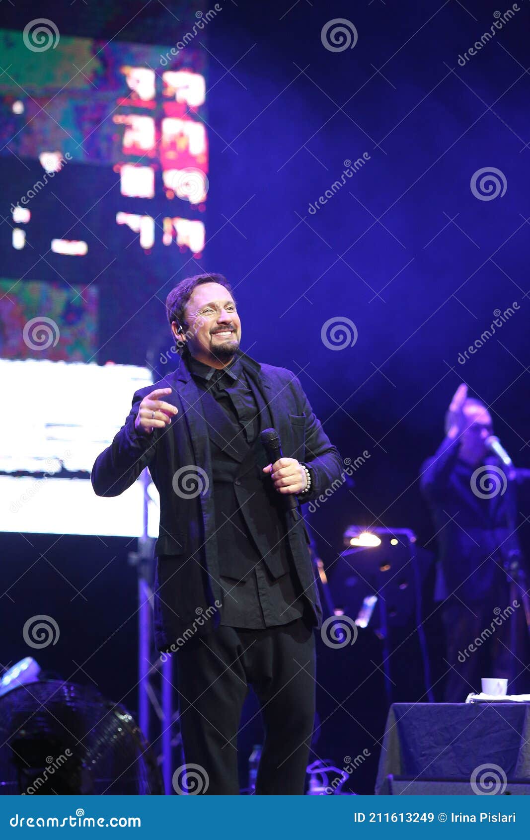 Russian Singer Stas Mihailov Sings On Stage. Editorial Image ...