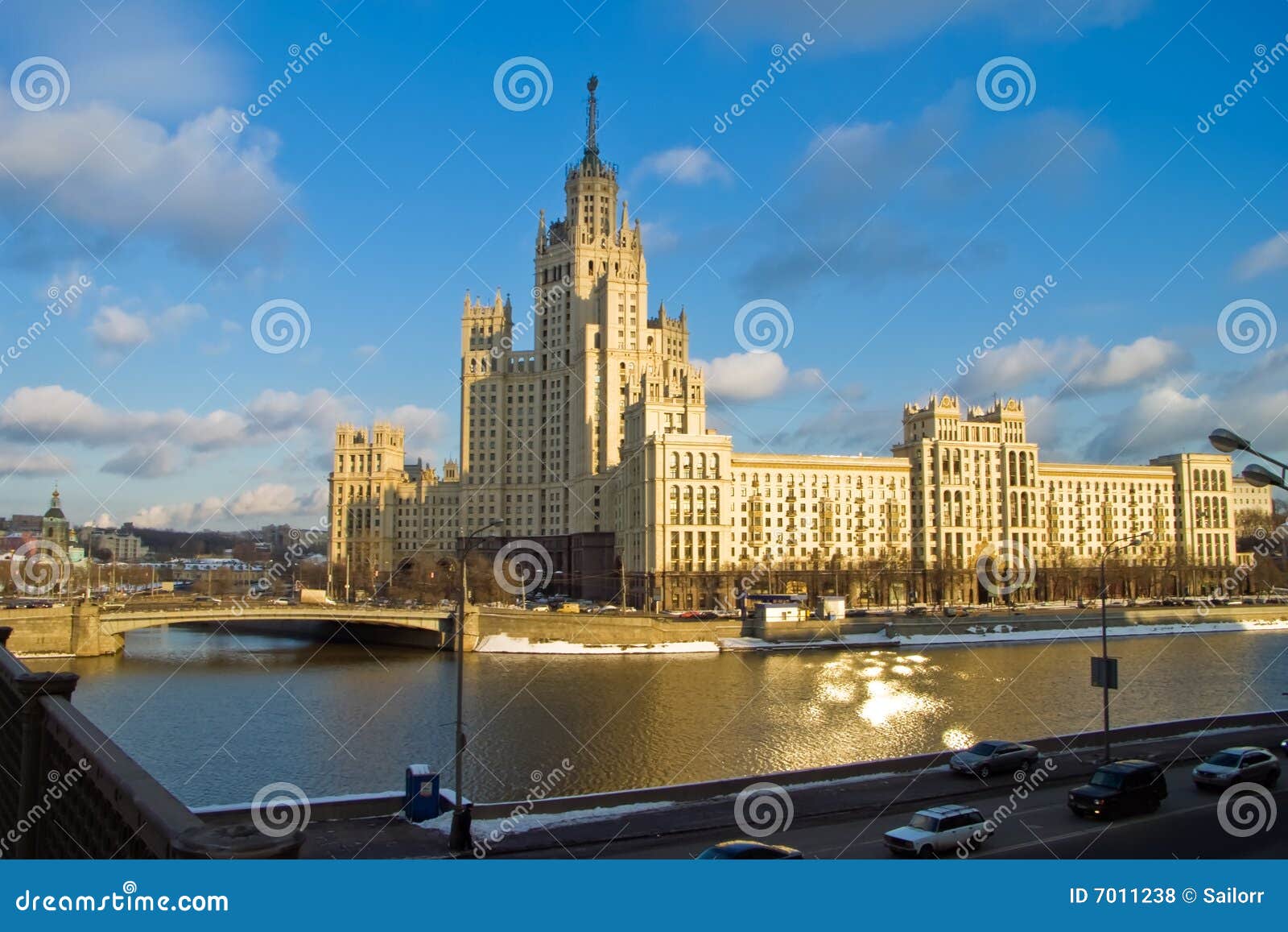 Russian skyscraper stock photo. Image of reflection, famous - 7011238